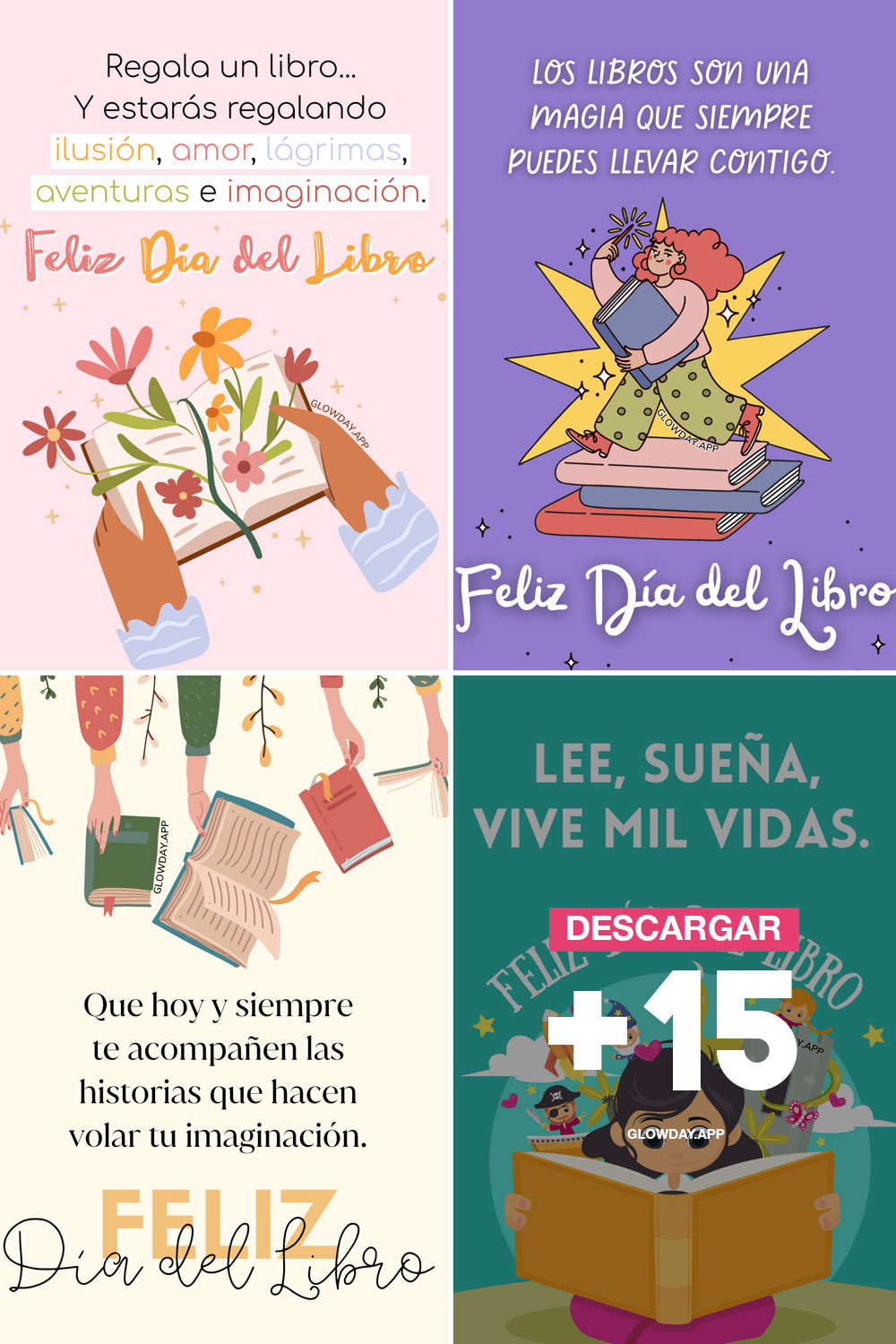 40+ Feliz Día del Libro 2025: Frases e Imágenes para compartir